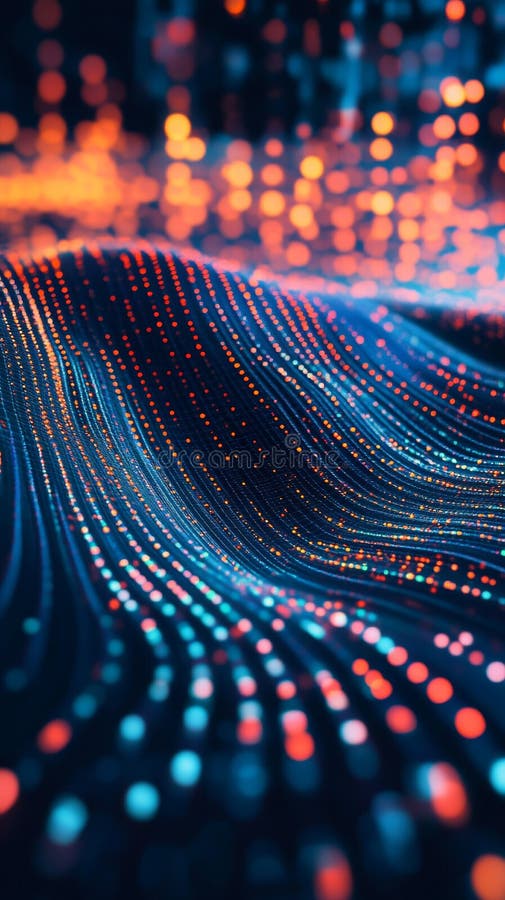 Abstract Data Patterns with Bright Colors and Realistic Illumination ...