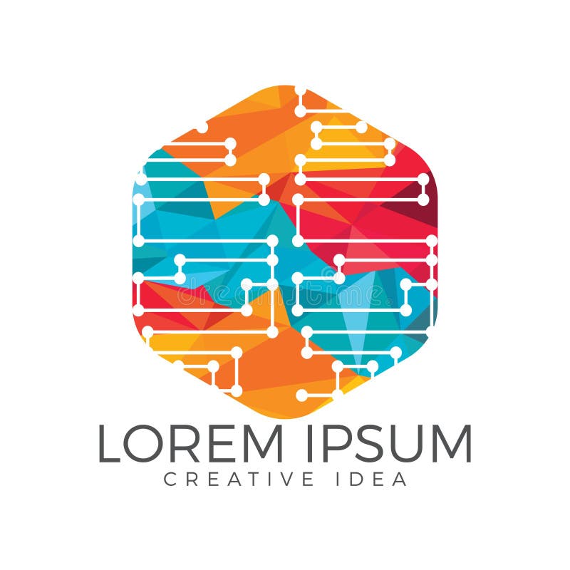 Abstract Data Sharing Network Logo Design. Stock Vector - Illustration ...