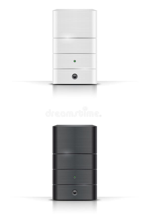 Abstract Data Storage in Silver and Dark Version Stock Vector ...