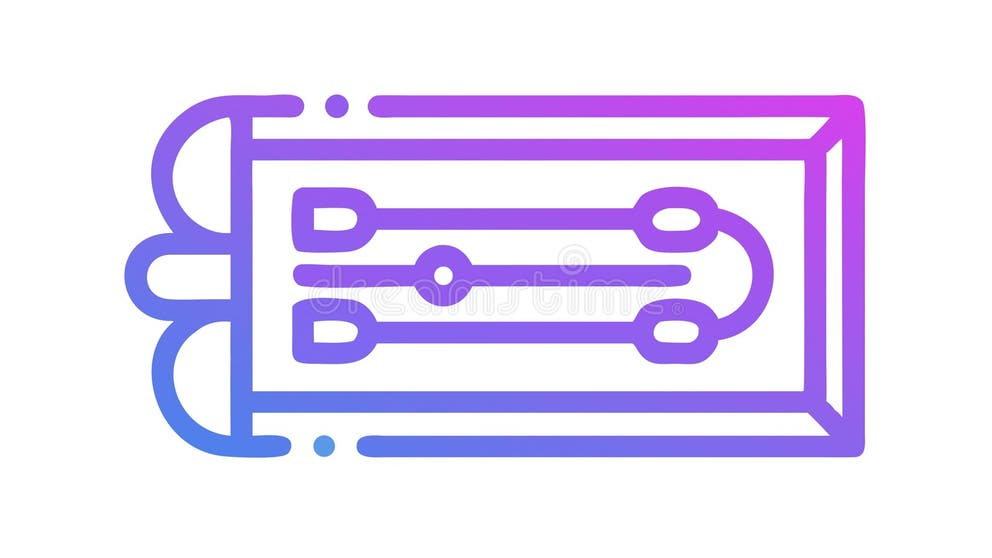 Abstract Data Stream Book Icon - Digital Information Flow, Vector Design Generative AI Stock ...