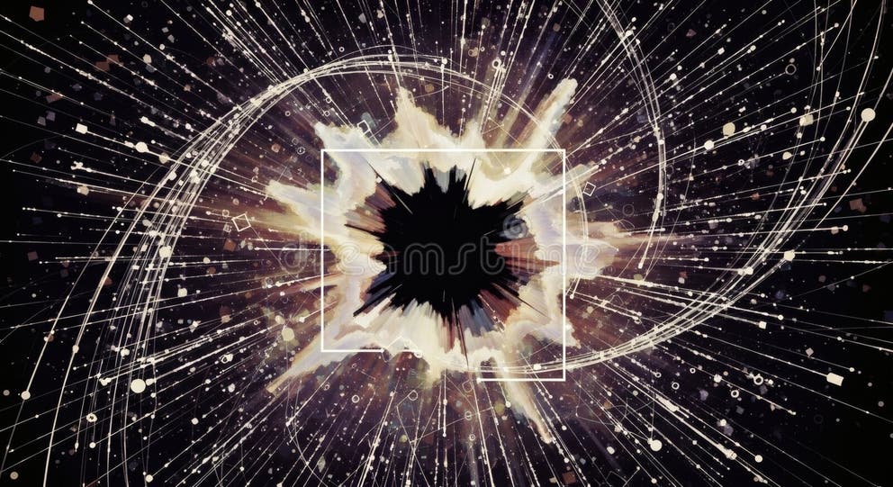 Abstract Data Stream Explosion Stock Photo - Image of artificial ...