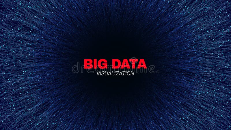 Abstract Data Stream Vector Poster. Stock Vector - Illustration of ...