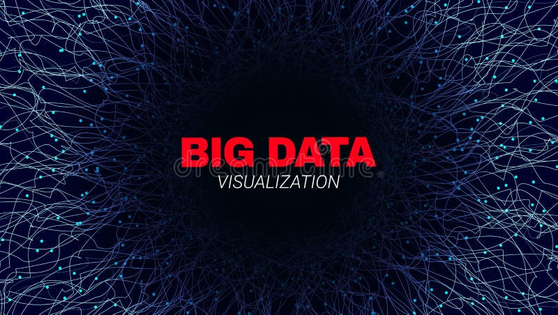 Abstract Data Stream Vector Poster. Stock Vector - Illustration of ...