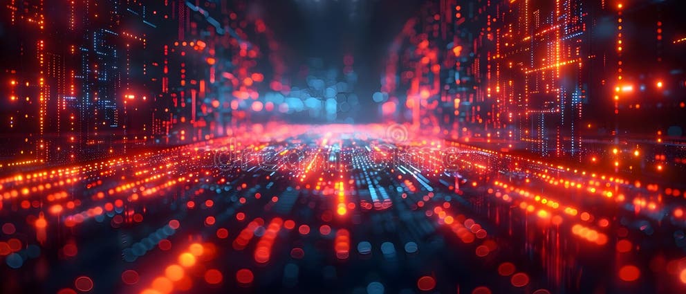 Abstract Data Symphony: AI and it Infrastructures. Concept AI Trends ...