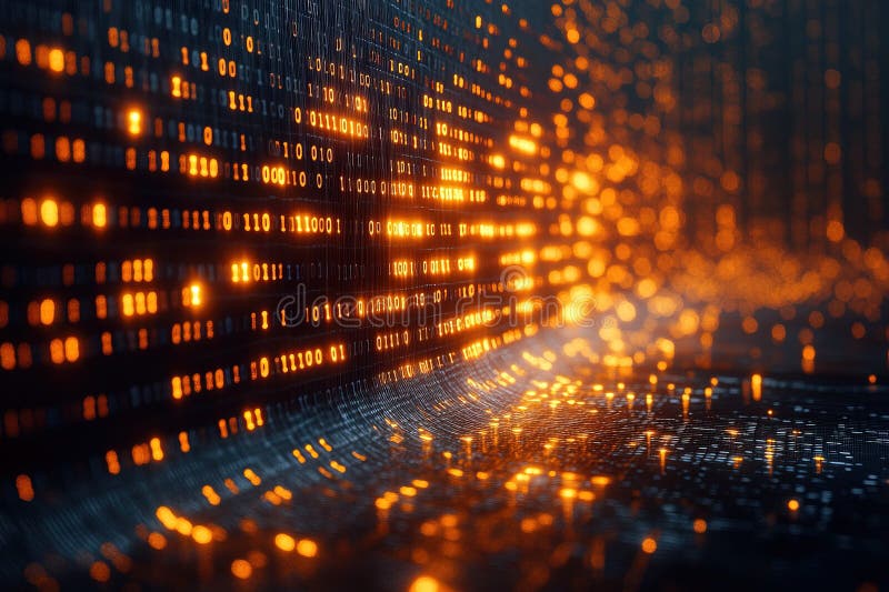 An Abstract Data-themed Background, Modern and Technical, Design Theme ...