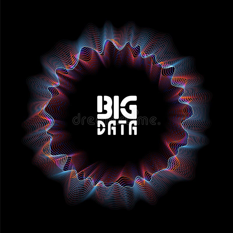 Abstract Data Transmission Visualization Stock Vector - Illustration of ...