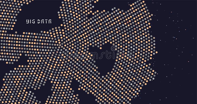 Abstract Data Transmission Visualization Stock Vector - Illustration of ...