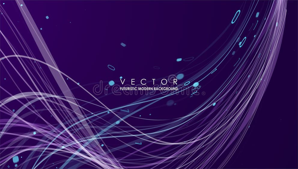 Abstract Data Transmission Visualization Stock Vector - Illustration of design, vector: 279659908