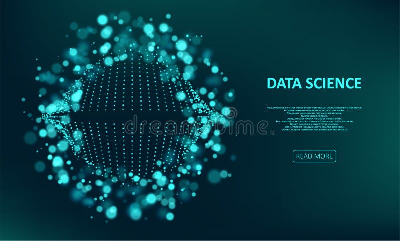 Abstract Data Transmission Visualization Stock Vector - Illustration of ...