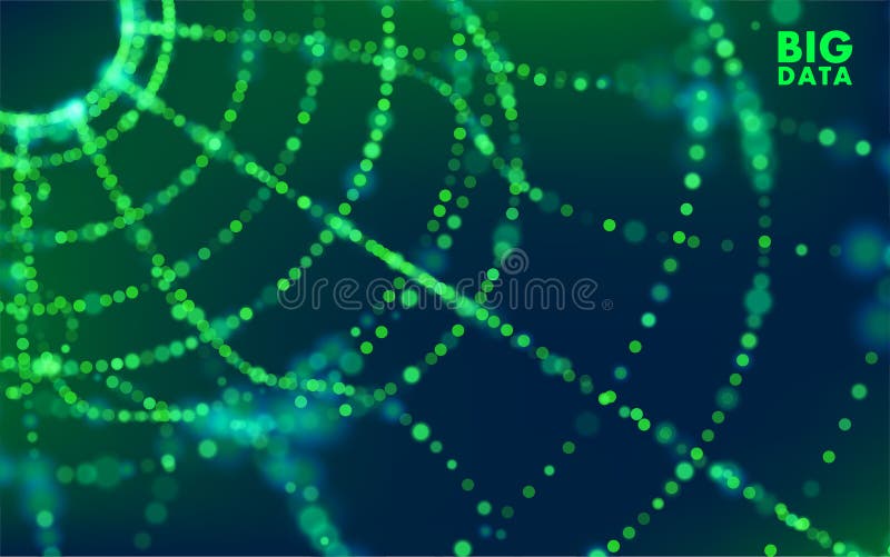 Abstract Data Transmission Visualization Stock Vector - Illustration of ...