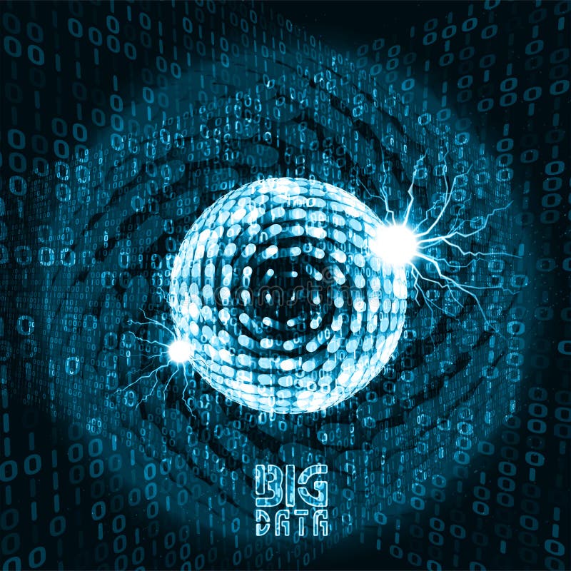 Abstract Data Transmission Visualization Stock Vector - Illustration of ...