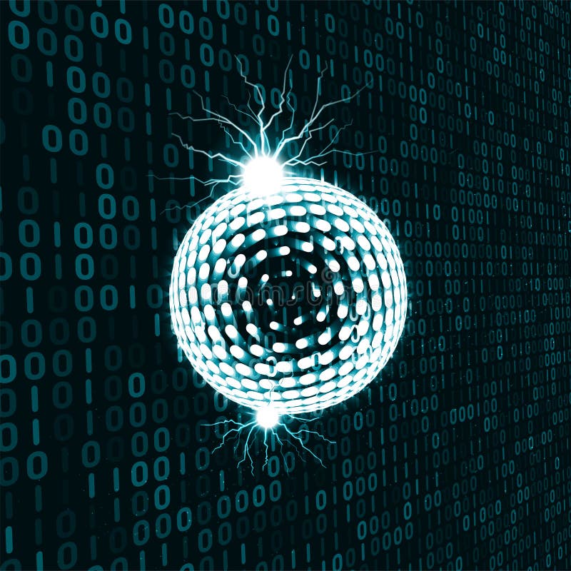 Abstract Data Transmission Visualization Stock Vector - Illustration of ...