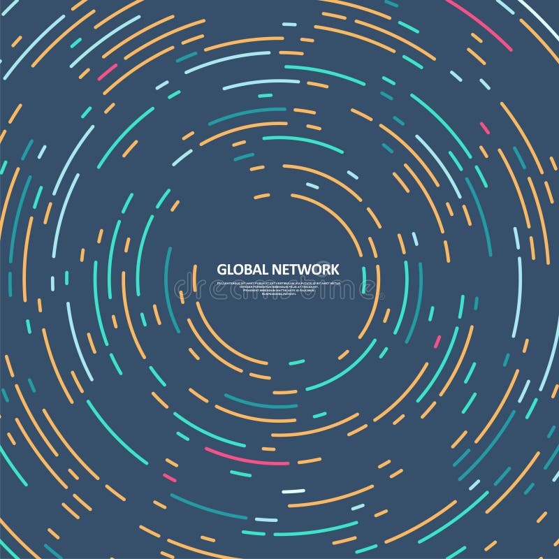 Abstract Data Transmission Visualization Stock Vector - Illustration of ...