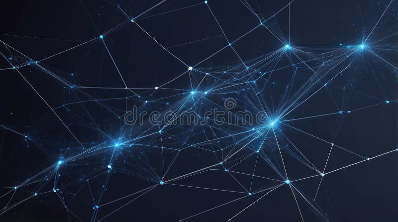 Abstract Data Visualization: AI Network, Digital Transformation ...