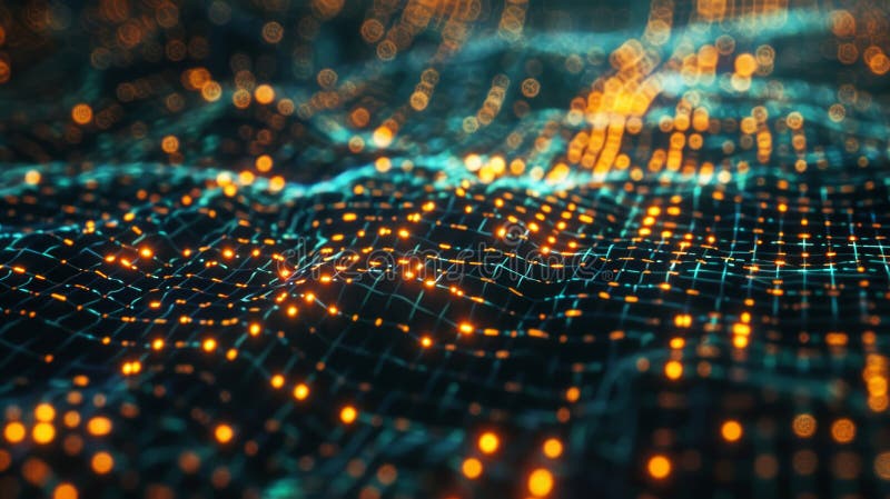 Abstract Data Visualization Background for Future Technology and ...