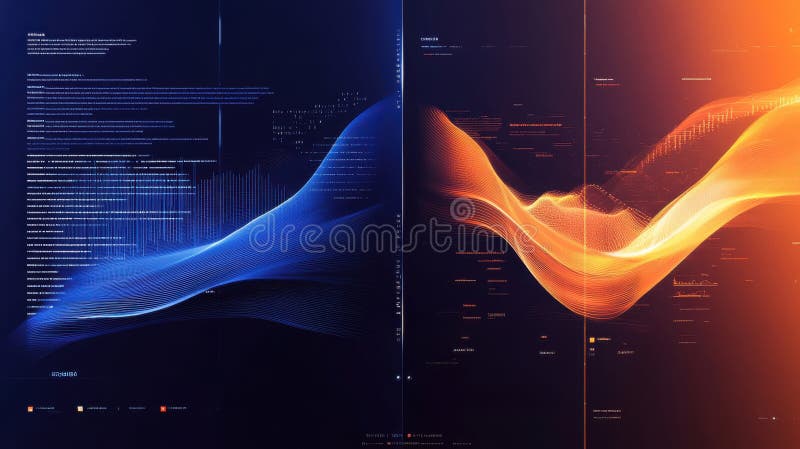 Abstract Data Visualization with Dynamic Waves and Digital Patterns in ...