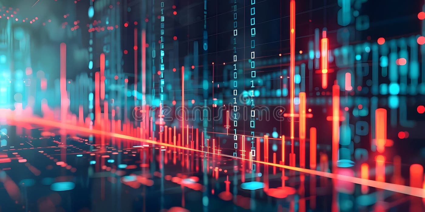 Flowing Data Visualization Ai Neural Networks Stock Photos - Free ...