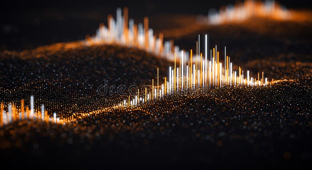 Abstract Data Visualization with Luminous Bars and Bokeh, Showcasing ...