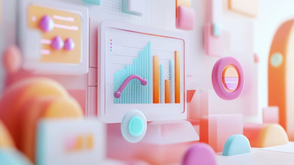 Abstract Data Visualization in Pastel 3d Environment for Analytics Design. Performance Insights ...