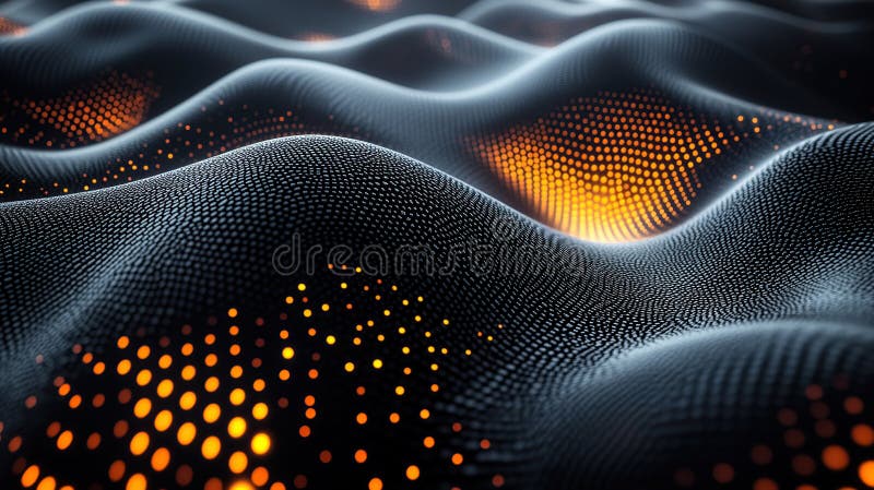 Abstract Data Wave Glowing, Digital Landscape, Background Texture Stock ...
