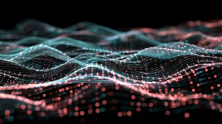 Abstract Data Waveform Visualisation: Digital Network Technology ...