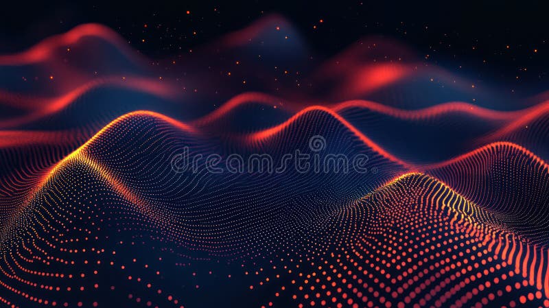 Abstract Data Waves stock illustration. Illustration of mesmerizing ...