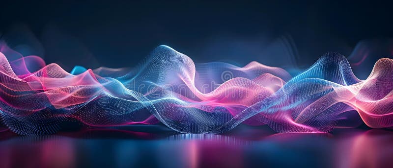 Abstract Data Waves: Pulsing Trends and Insights. Concept Data ...