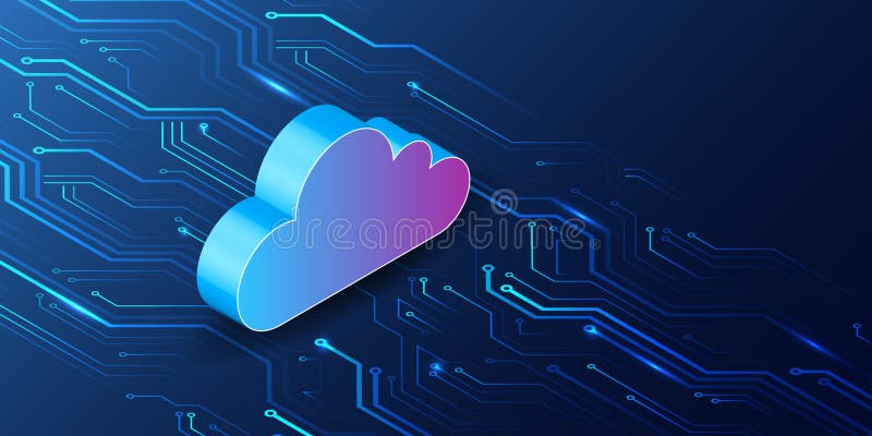 Cloud Technology Abstraction Stock Vector - Illustration of business, integrated: 187225545