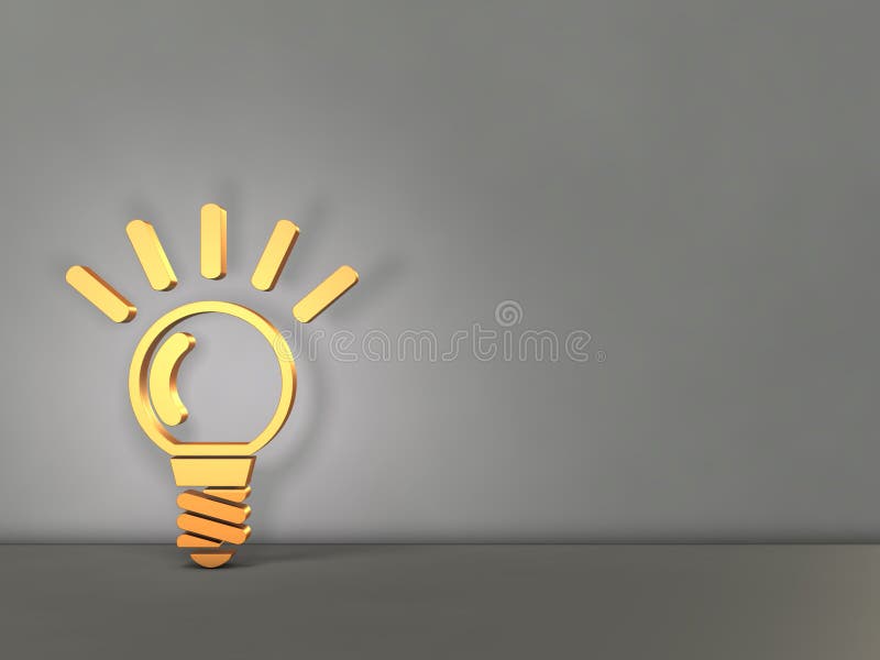 Abstract 3DCG Representing the Good Ideas Stock Illustration ...