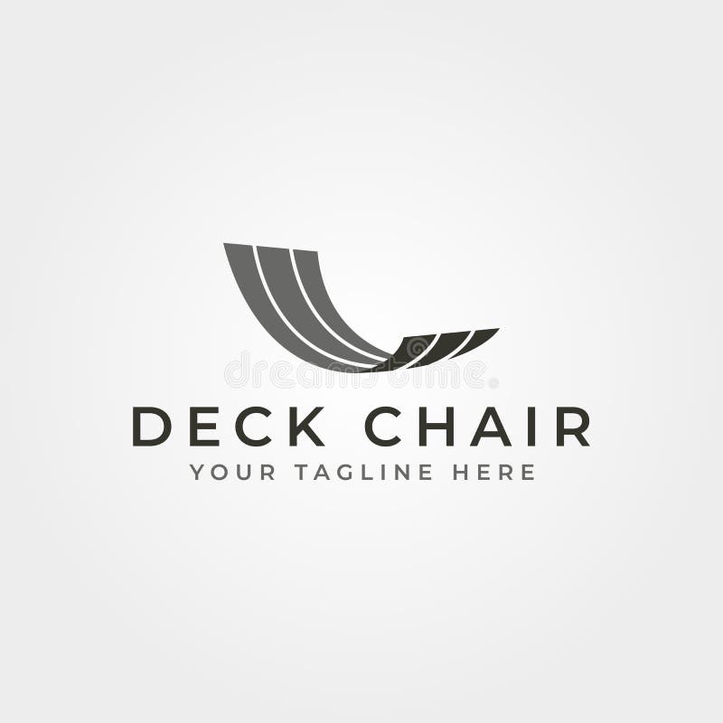Abstract Deck Chair Logo Vector Illustration Design, Deck Chair ...
