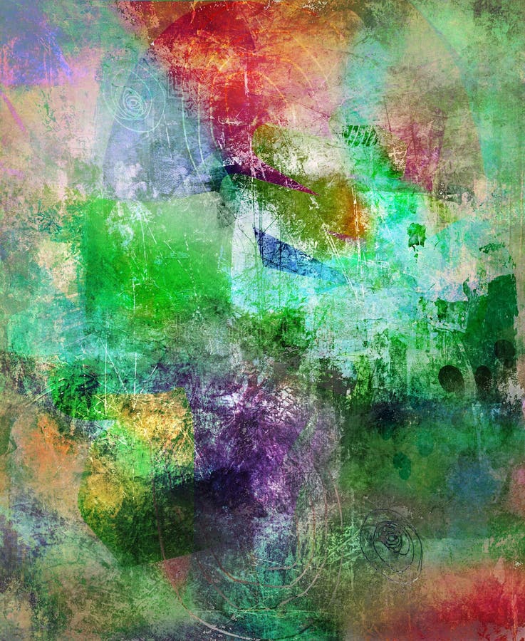 Abstract Decorative Artwork Stock Illustration - Illustration of ...