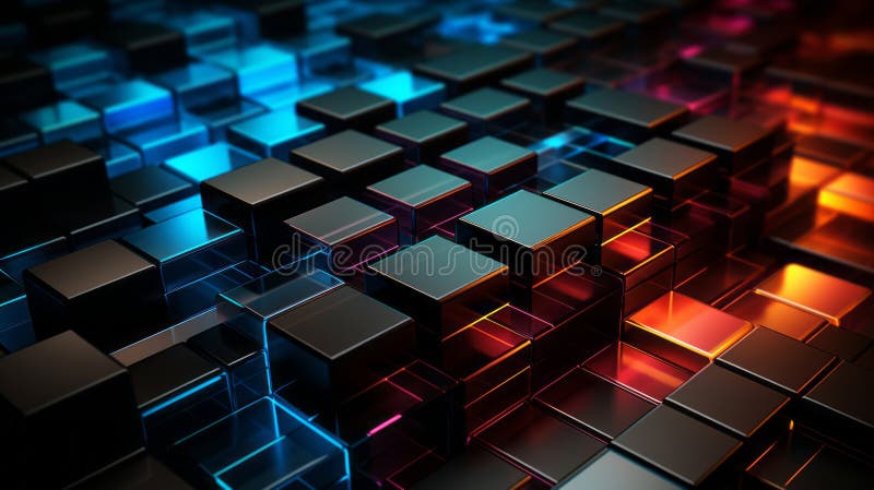 Abstract Decorative Background 3d Rendered Wallpaper Sleek Design Stock ...