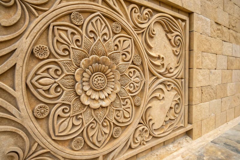 Abstract Natural Stone Texture for Bas-relief Stock Illustration ...