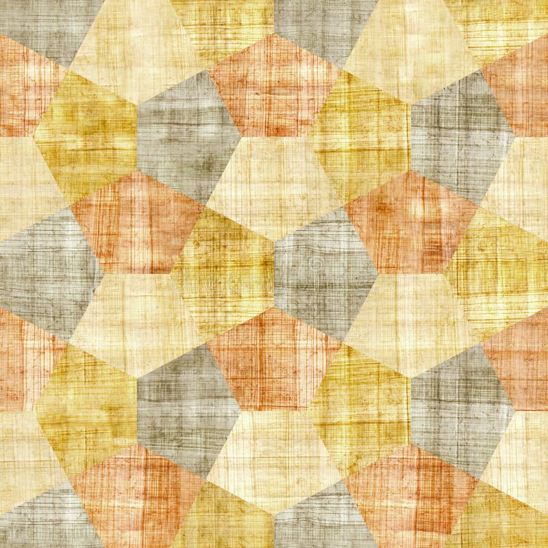 Abstract Decorative Blocks - Seamless Pattern - Papyrus Texture Stock ...