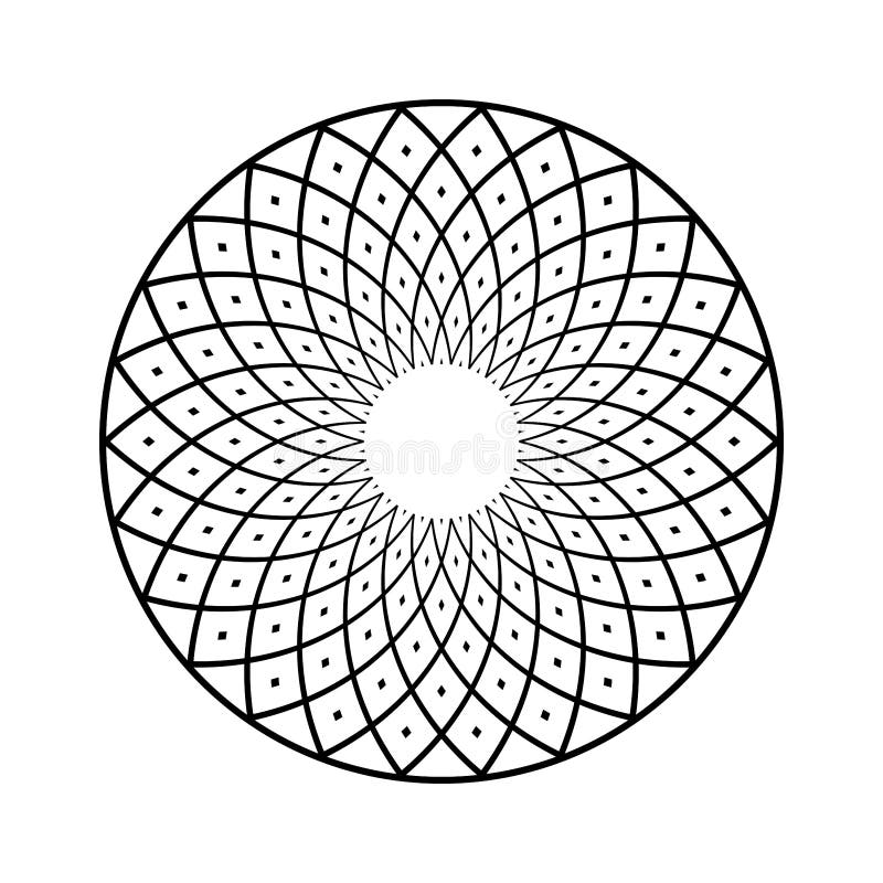 Abstract Decorative Circle Pattern. Round Design Element Stock Vector ...