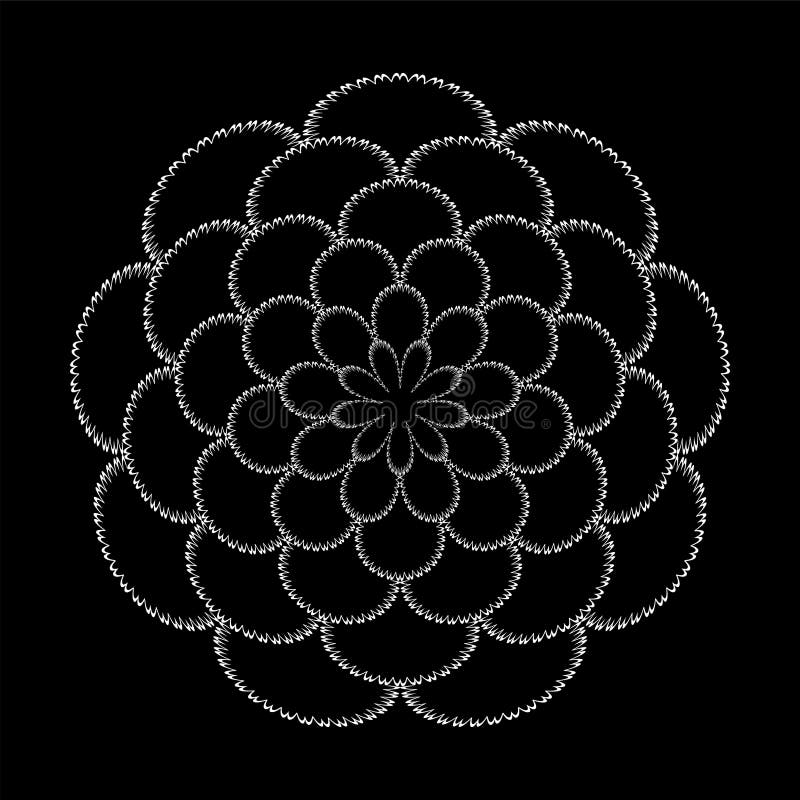 Abstract Decorative Circle Pattern Stock Vector - Illustration of ...