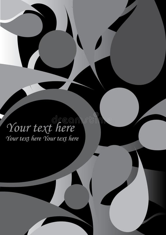 Abstract decorative design stock vector. Illustration of black - 8490918