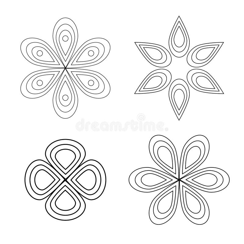 Abstract Decorative Design Elements Stock Vector - Illustration of ...