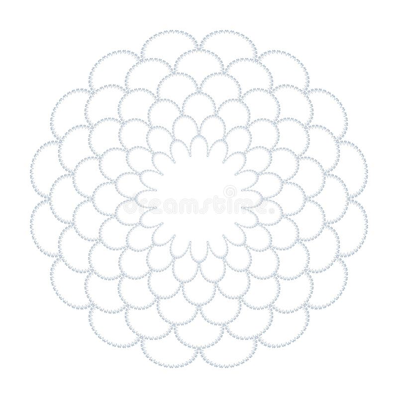 Abstract Decorative Floral Circle Pattern Stock Vector - Illustration ...