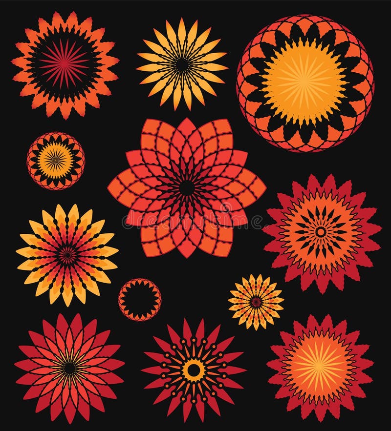 Abstract Decorative Floral Design Texture Stock Illustration ...