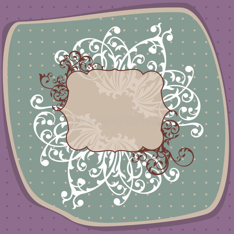 Abstract decorative frame stock vector. Illustration of background ...