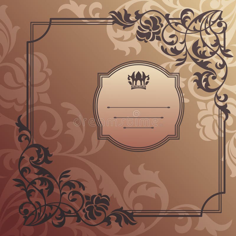 Abstract decorative frame stock vector. Illustration of cover - 19494589