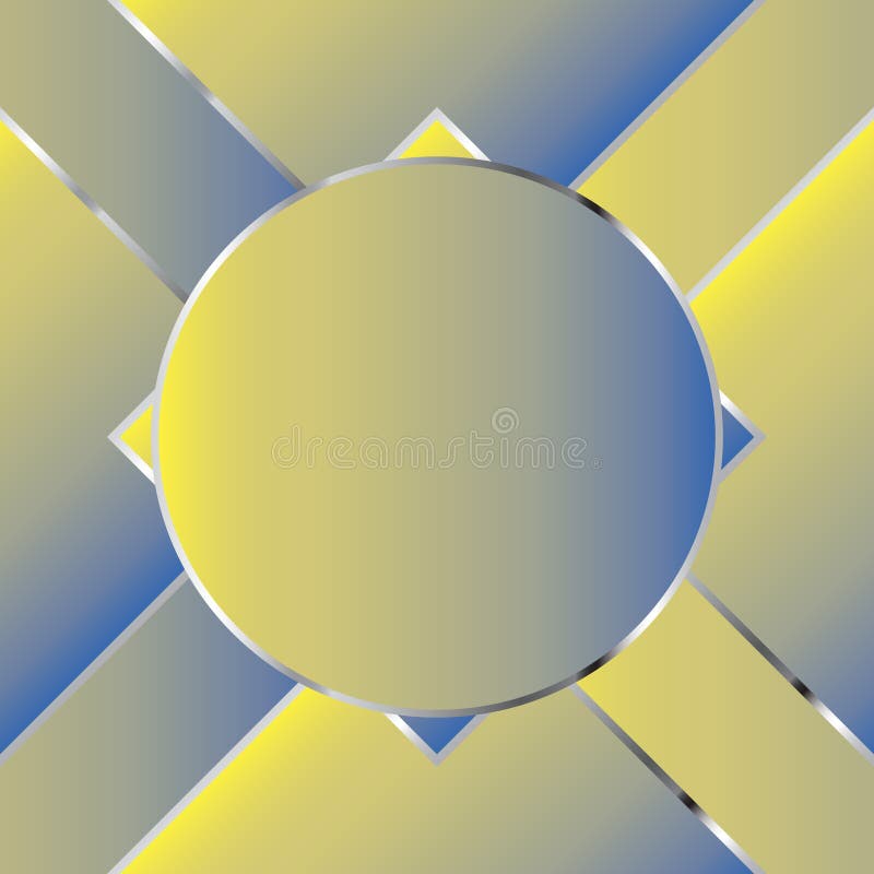 Abstract Decorative Geometric Background with Circle and Square Line ...
