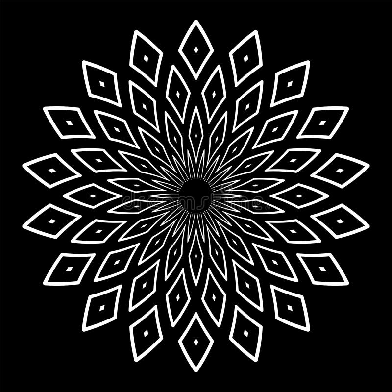 Abstract Decorative Geometric Circle Design Element Stock Vector ...