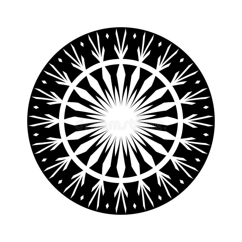 Abstract Decorative Geometric Circle Design Element Stock Vector ...