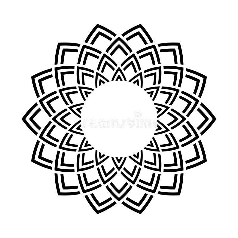 Abstract Decorative Geometric Circle Design Element Stock Vector Illustration Of Geometric