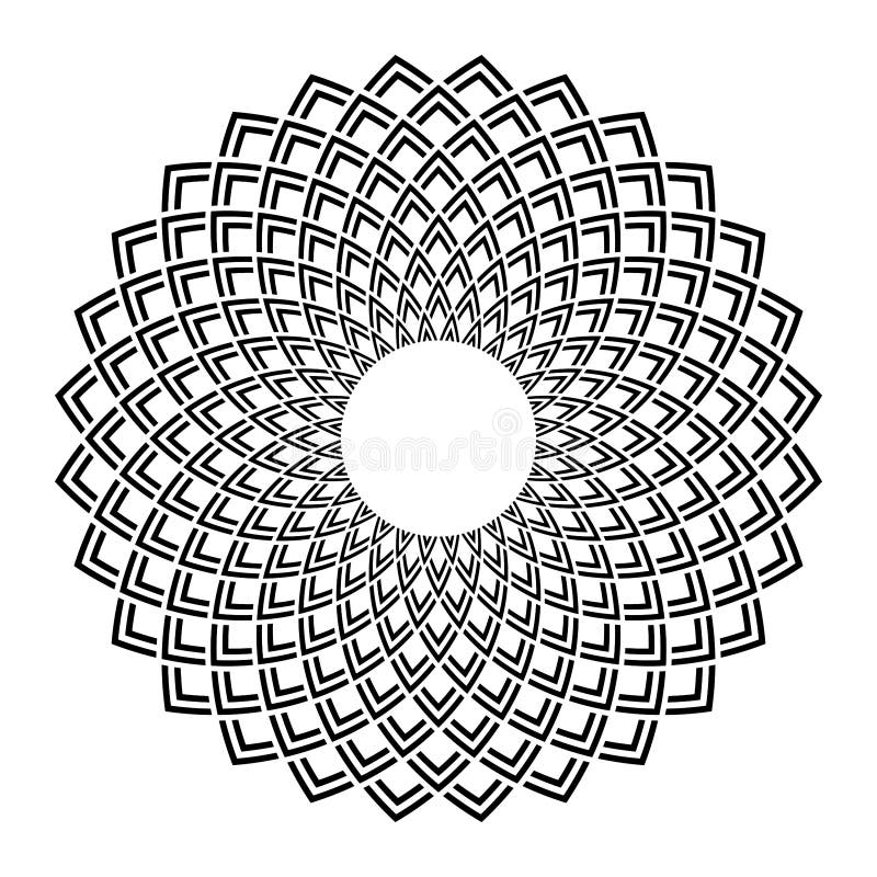Abstract Decorative Geometric Circle Pattern Stock Vector ...