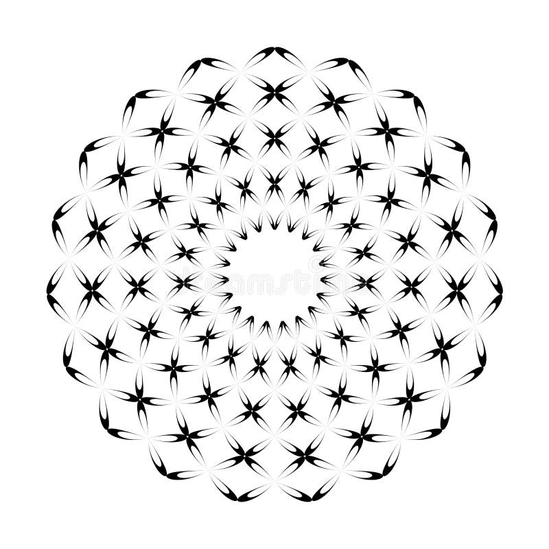 Abstract Decorative Geometric Circle Pattern Stock Vector ...