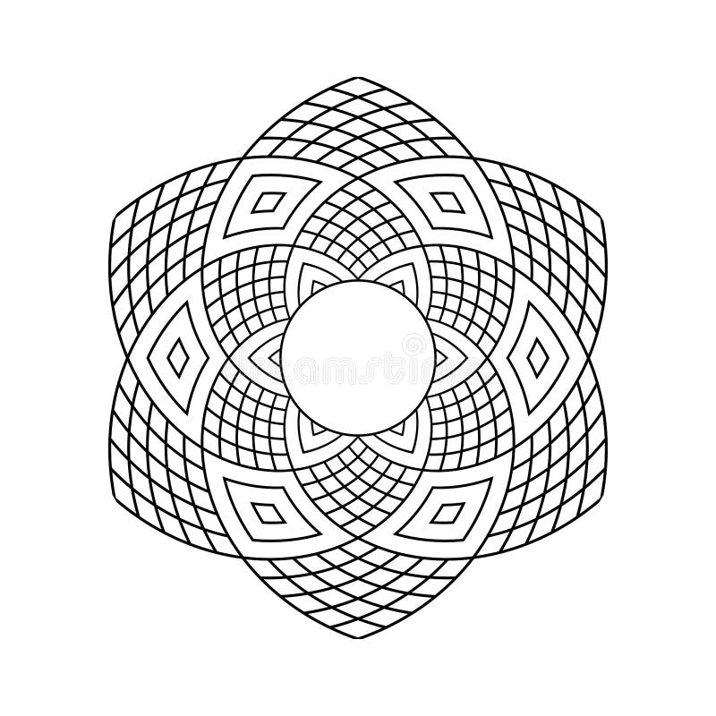 Abstract Decorative Geometric Circle Pattern Stock Vector ...