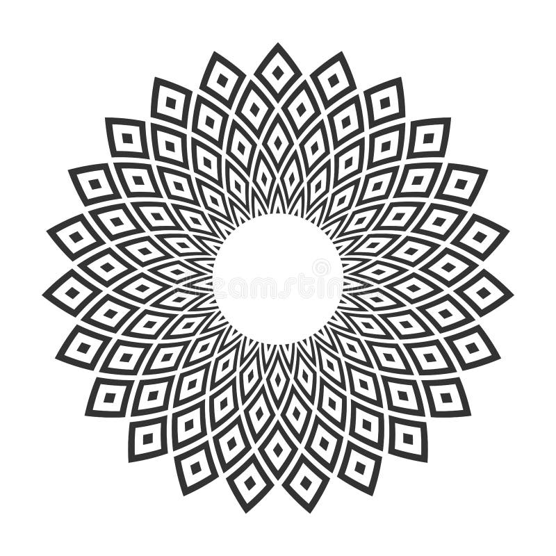 Abstract Decorative Geometric Circle Pattern Stock Vector ...